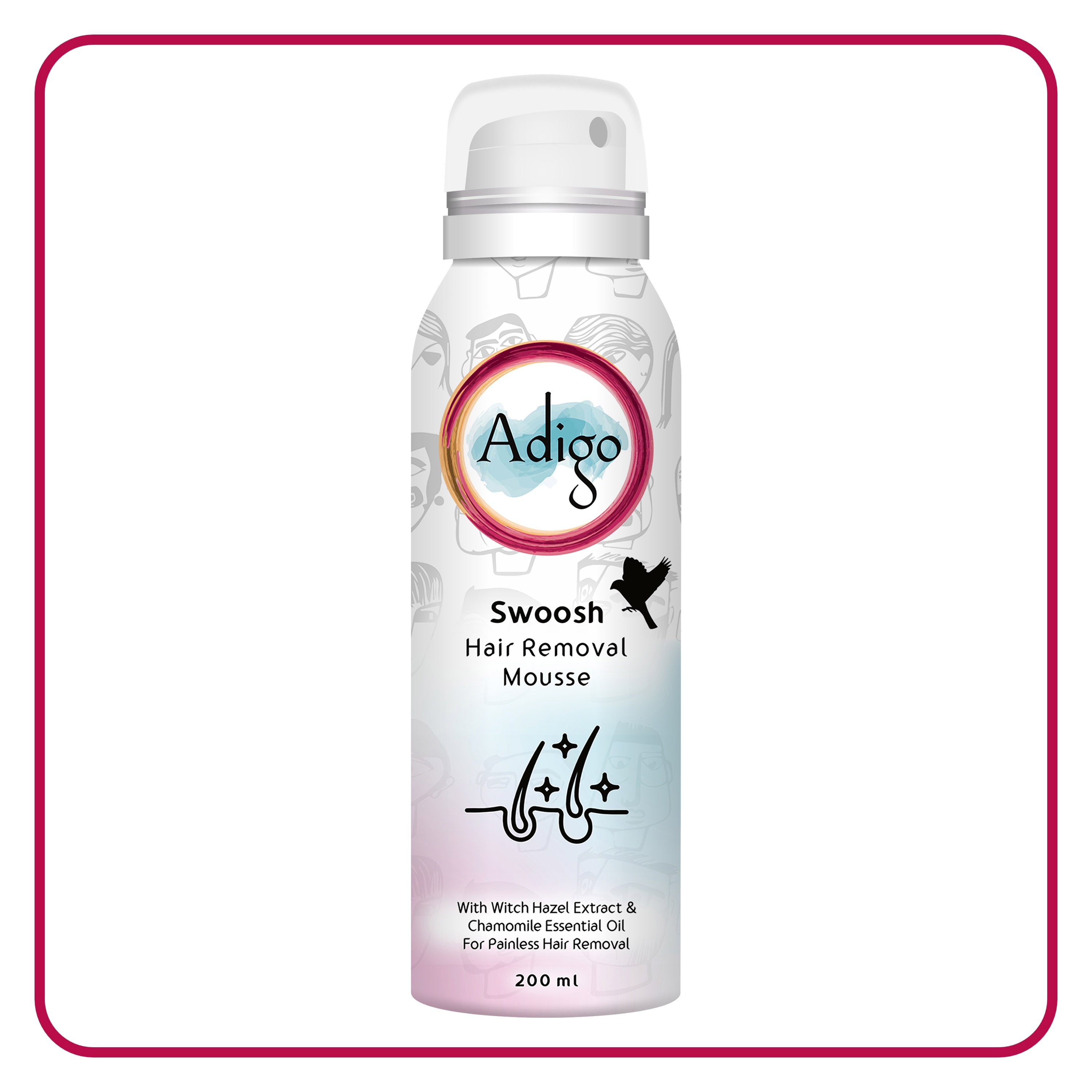 Adigo Swoosh Hair Removal Mousse - 200ml